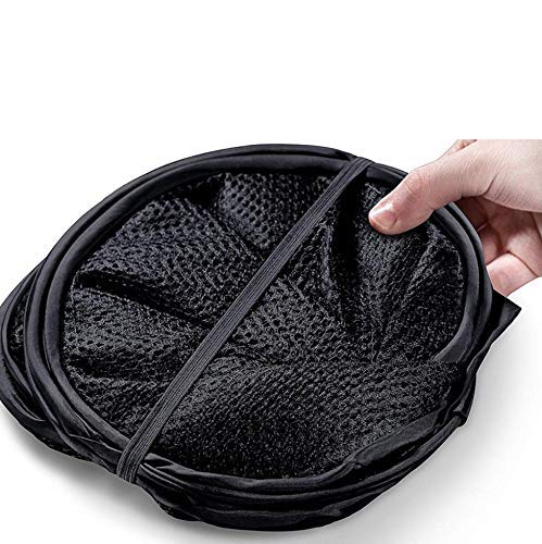 Simplized Popup Laundry Hamper Large Foldable | Pop-up Mesh Hamper Dirty Clothes Basket with Carry Handles (2 Pack-Large)