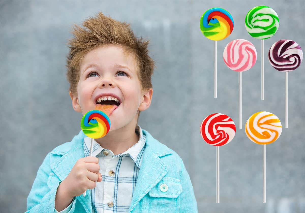 Fruidles Swirls Lollipop Candy, Mixed Fruit Flavor, Individually Wrapped (Assorted Variety Mix, 12-Pack)