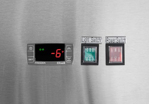 KoolMore RIF-2D-GD Commercial Upright, Freezer Double Door, Stainless Steel