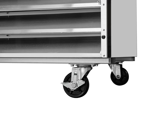 KoolMore RIF-2D-GD Commercial Upright, Freezer Double Door, Stainless Steel