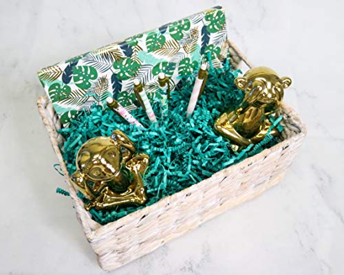 MagicWater Supply Crinkle Cut Paper Shred Filler (1 LB) for Gift Wrapping & Basket Filling - Teal