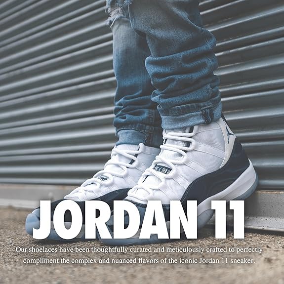 Proof Culture Premium Jordan 11 Laces - Oval Thick Shoe Laces for Sports and Gym - Round Shoe Laces Replacement