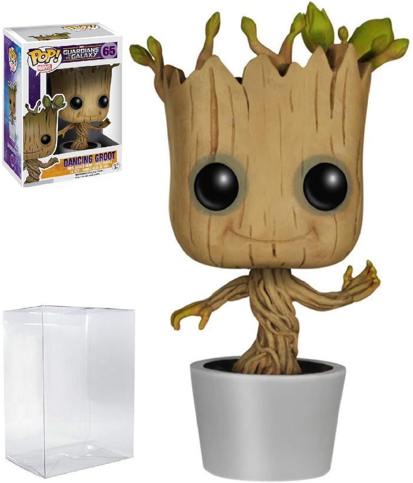 POP Marvel: Guardians of The Galaxy - Dancing Groot Funko Pop! Vinyl Figure (Bundled with Compatible Pop Box Protector Case), Multicolored, 3.75 inches