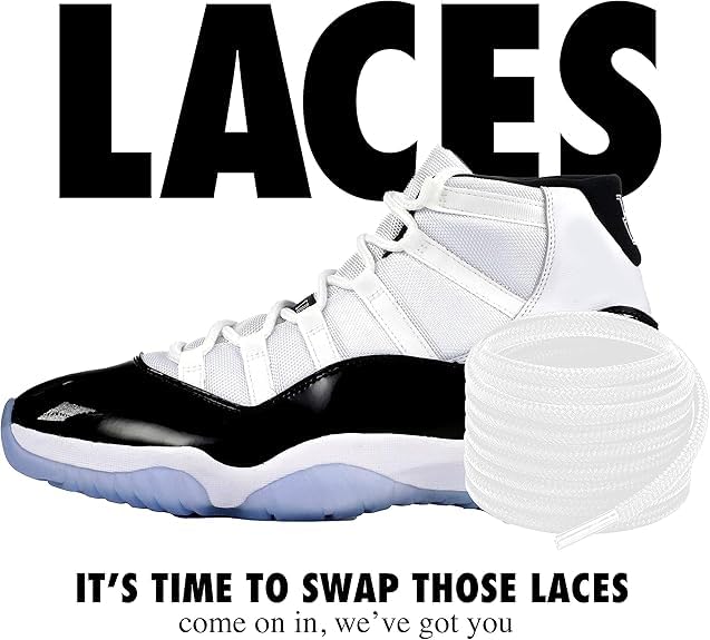 Proof Culture Premium Jordan 11 Laces - Oval Thick Shoe Laces for Sports and Gym - Round Shoe Laces Replacement