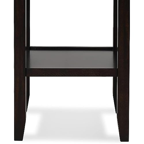 New Classic Furniture Celeste 5-Piece Faux Marble Round Counter Set with 1 Table and 4 Chairs, 42-Inch, Black