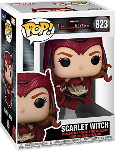 POP Marvel: WandaVision - The Scarlet Witch Funko Pop! Vinyl Figure (Bundled with Compatible Box Protector Case), Multicolored, 3.75 inches