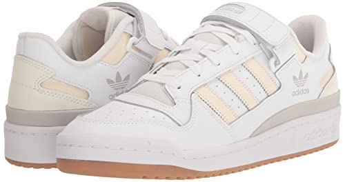 adidas Originals Women's Forum Low Sneaker, FTWR White/Ecru Tint/Gum 3, 11