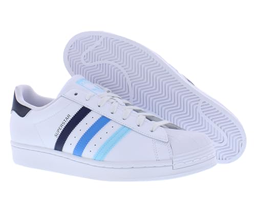 adidas Originals Superstar White/Ink/Bliss Blue 10 D (M)