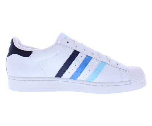 adidas Originals Superstar White/Ink/Bliss Blue 10 D (M)