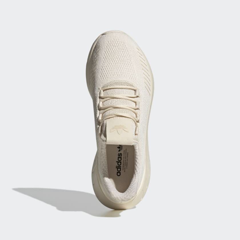 adidas Women's Swift Run 22 Sneaker, Wonder White/Wonder White/Black (Deconstructed), 7.5