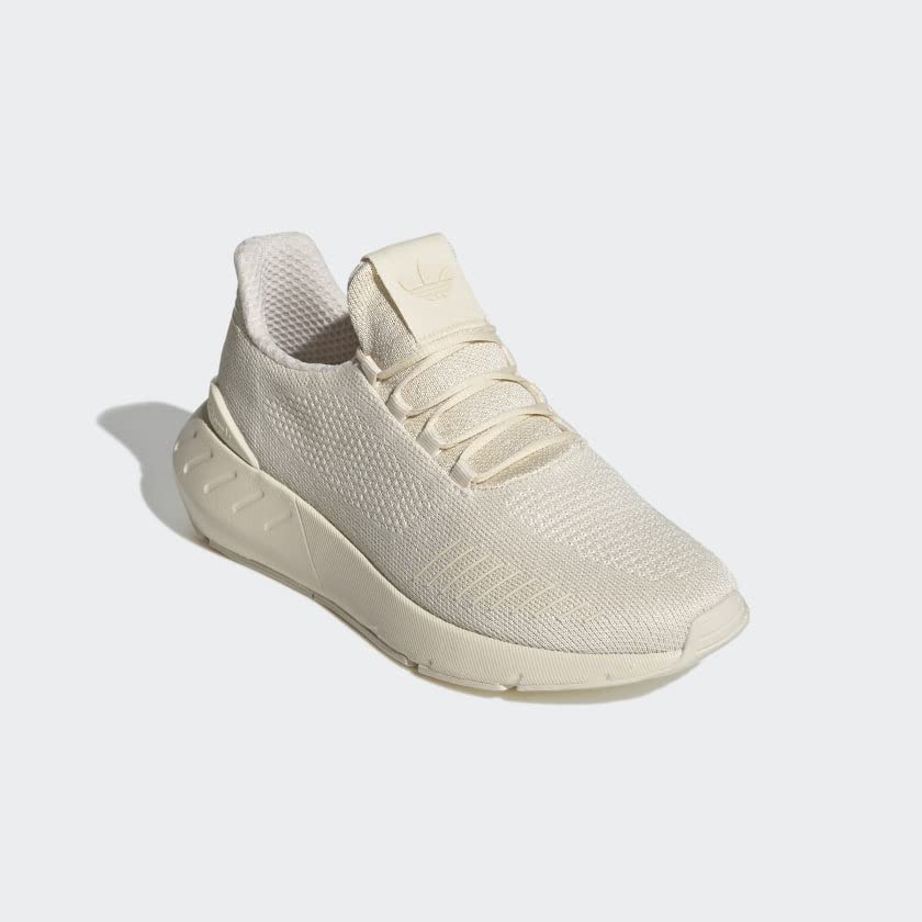adidas Women's Swift Run 22 Sneaker, Wonder White/Wonder White/Black (Deconstructed), 7.5