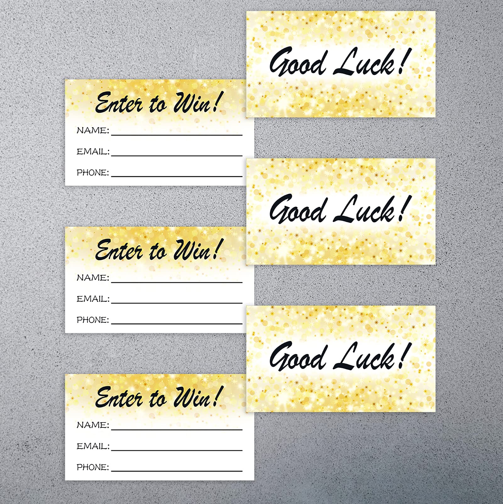 200 Pieces Raffle Tickets 3.5”x2” Entry Cards Contest,Raffles,Ballot Box,50/50,Auction,Great for Fund Raisers,Fairs,Carnivals,and More-with Space for Name, Email Address, and Phone Number Fields