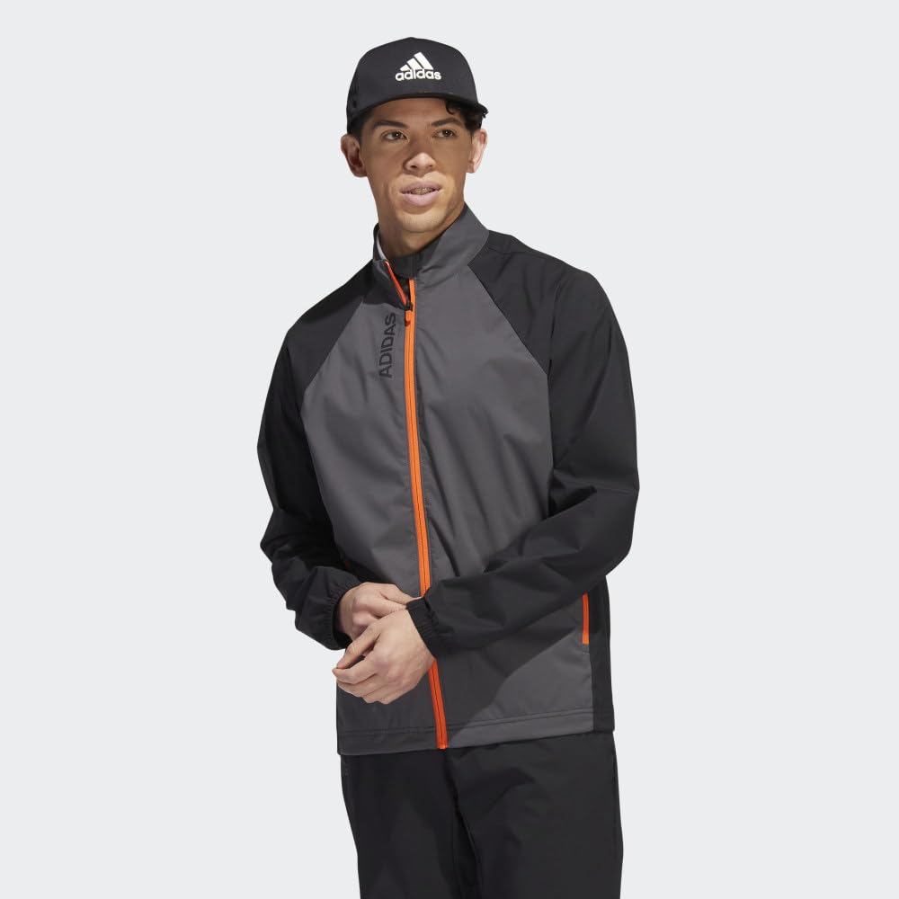 adidas Men's Standard Provisional Rain Jacket, Black, Large