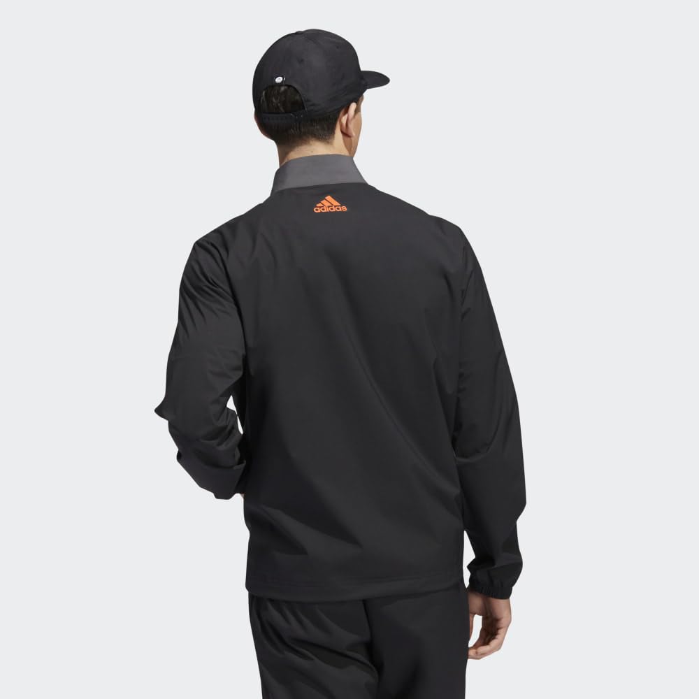 adidas Men's Standard Provisional Rain Jacket, Black, Large