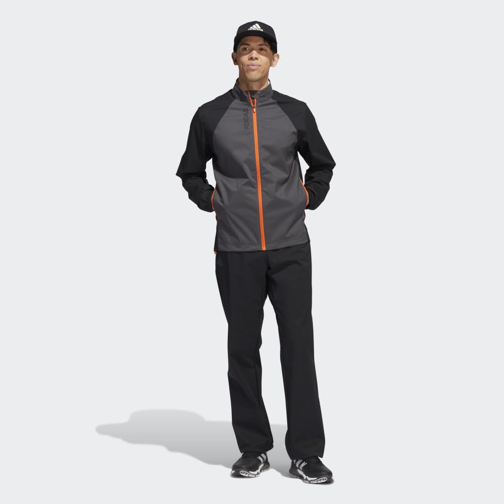 adidas Men's Standard Provisional Rain Jacket, Black, Large