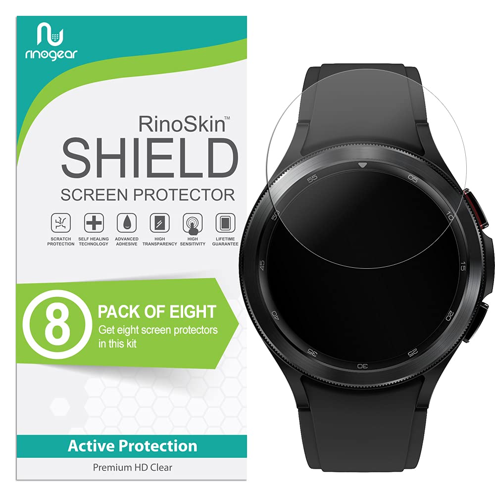 Samsung Galaxy Watch (45mm/46mm) Screen Protector - 8 Pack with Flexible Clear Film Case Friendly Accessories