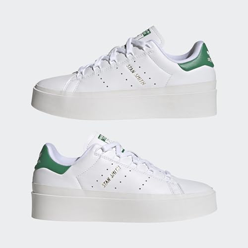 adidas Originals Women's Stan Smith Bonega Sneaker, White/White/Green, 7