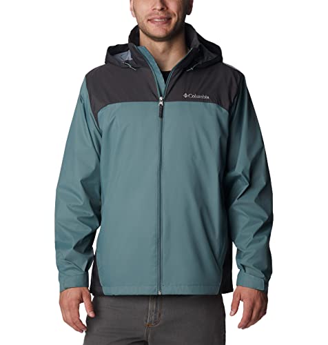 Columbia Men's Glennaker Lake Rain Jacket, Metal/Shark, Large