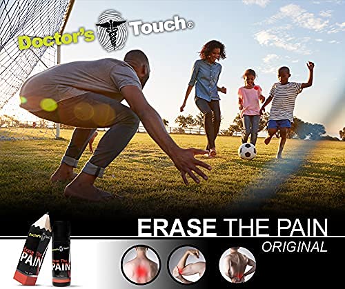 Doctor's Touch Erase The Pain Relief Roll On - Fast Acting Topical Pain Relief Roll On for Nerves, Joints, All Muscle Soreness and Discomfort - Roll on Muscle Pain Relief