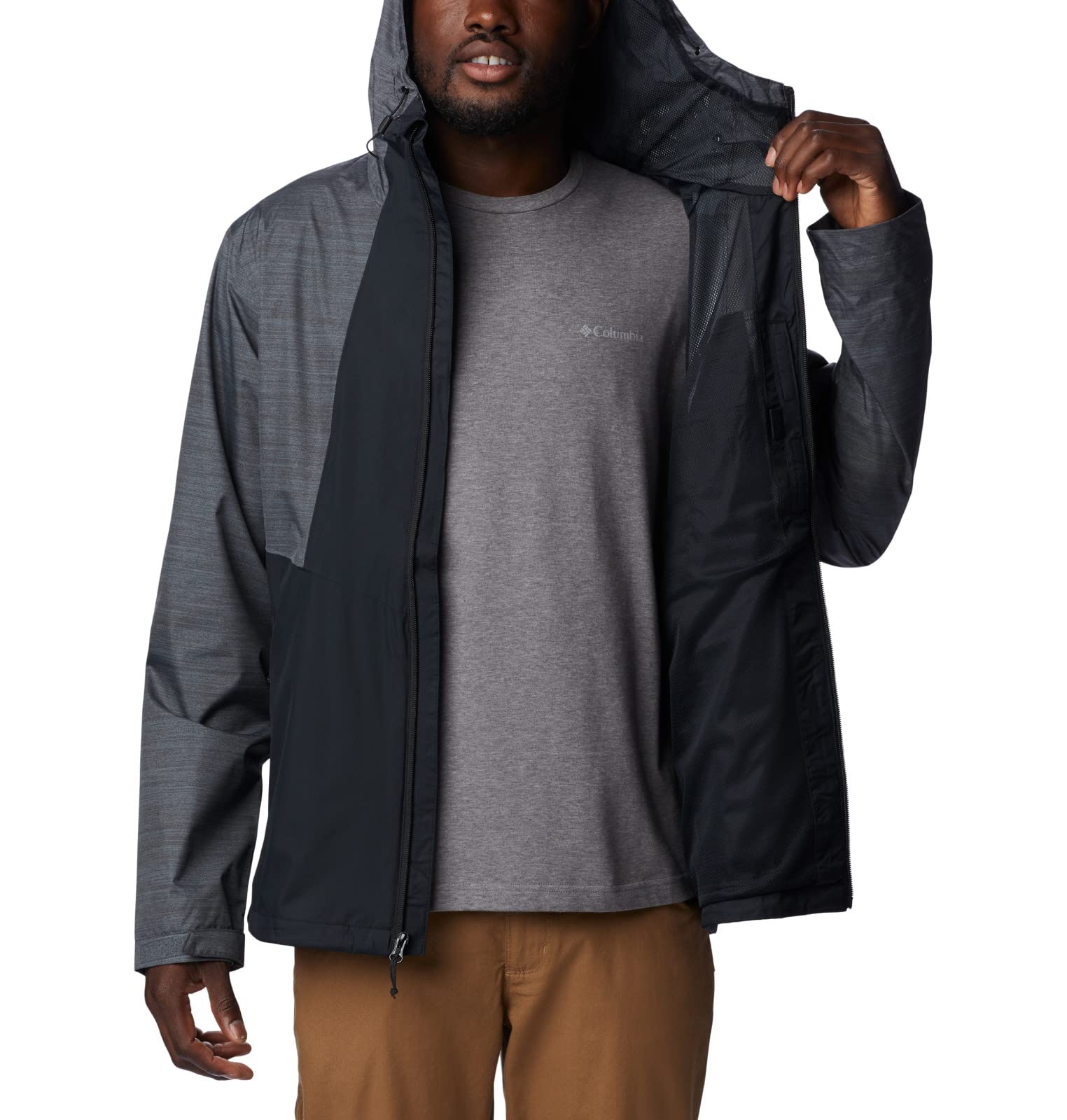 Columbia Men's Inner Limits II Jacket, Black/Graphite Heather, Large