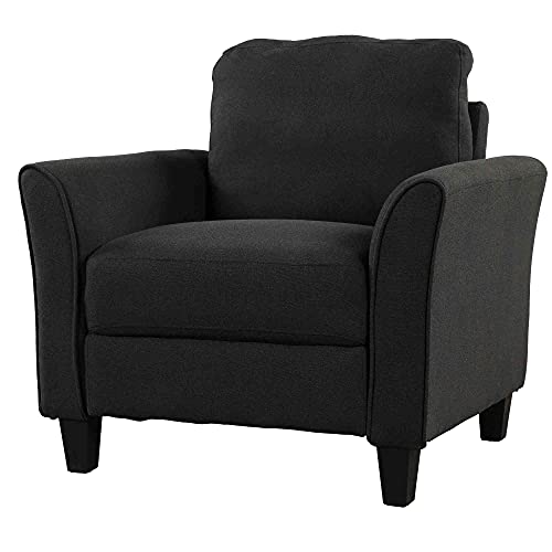 Cotoala 3 Piece Living Room Sofa Set, Upholstered Sectional Couch Set, One Three-Seat Chair & Loveseat and Armchair, (1+2+3 ), Cement Gray