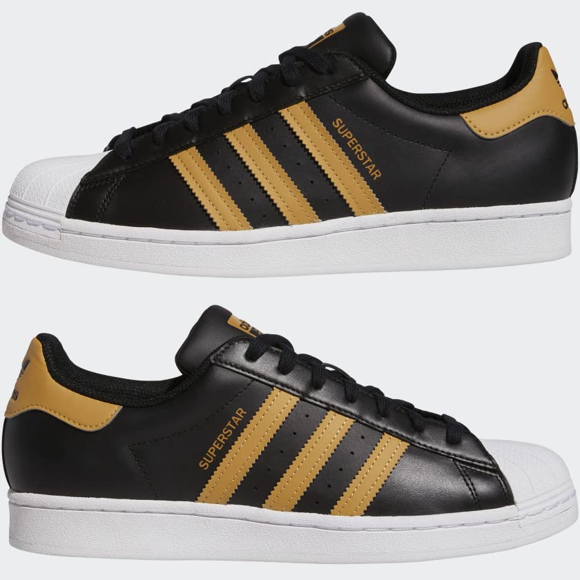 adidas Superstar Shoes Men's, Black, Size 9.5