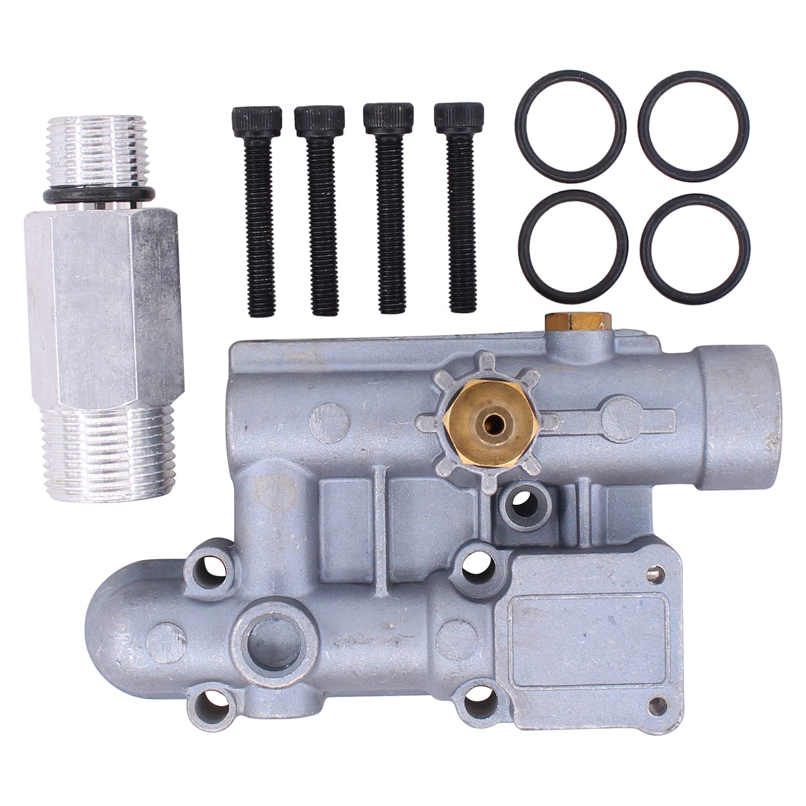 ApplianPar Pressure Washer Pump Unloader Manifold Kit for Briggs Stratton 020228 16031 Pressure Washer EXWGV1721 Replaces 190627GS 190574GS