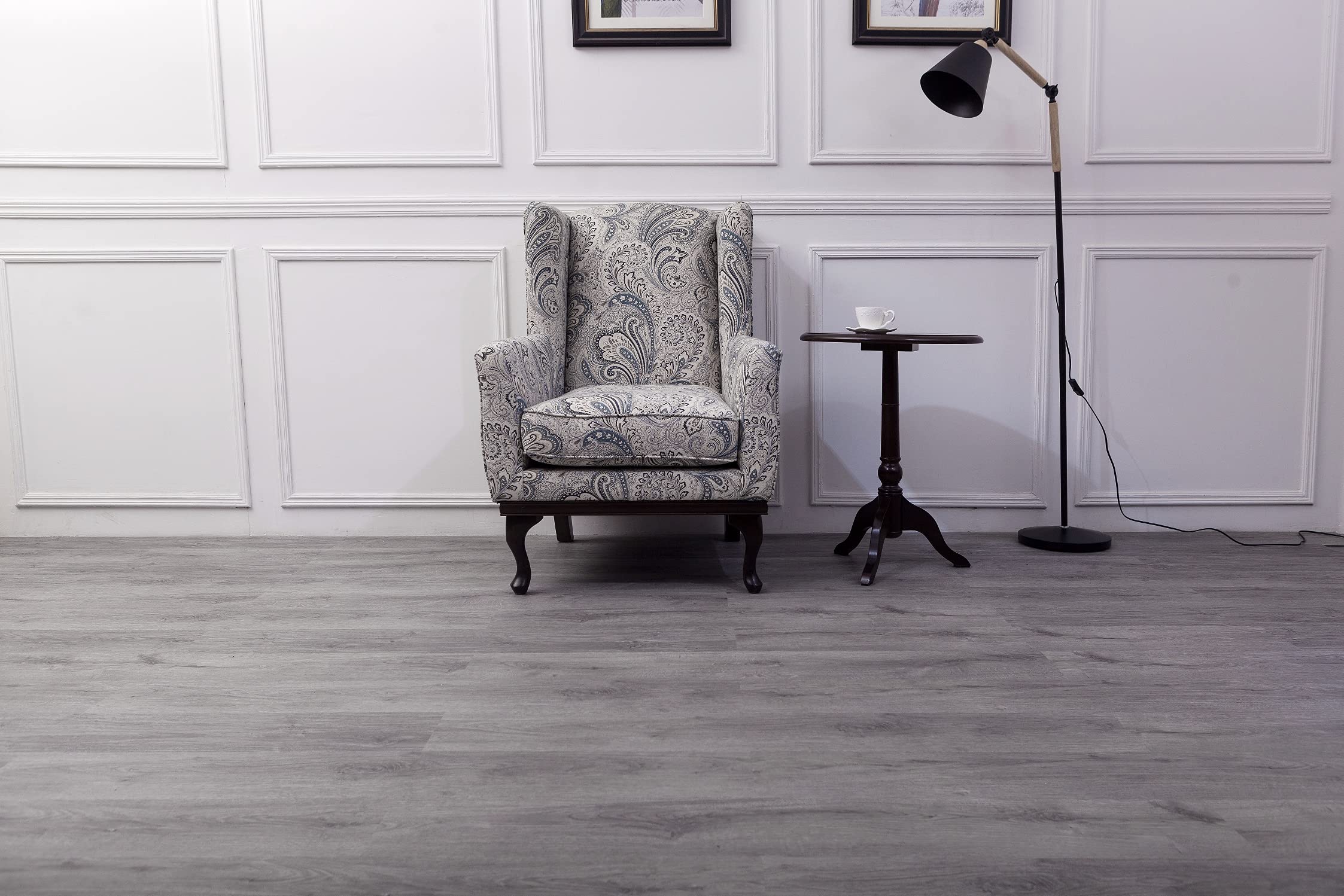 EP Decking 6.0mm SPC Click Lock Vinyl Planks, 48" x 7" [25 Count (472.75 Sqft.), W103 - Owl Gray]