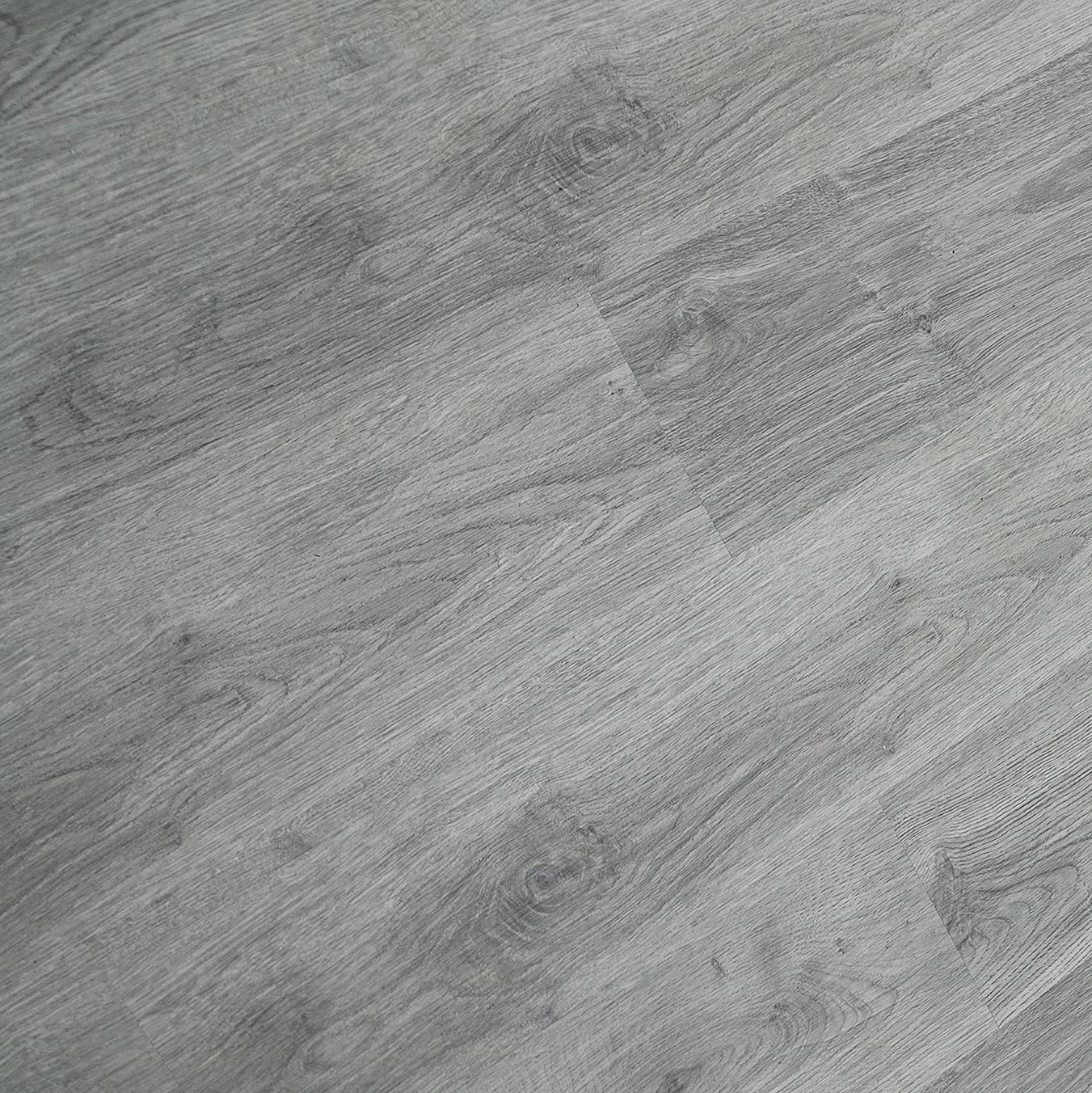EP Decking 6.0mm SPC Click Lock Vinyl Planks, 48" x 7" [25 Count (472.75 Sqft.), W103 - Owl Gray]