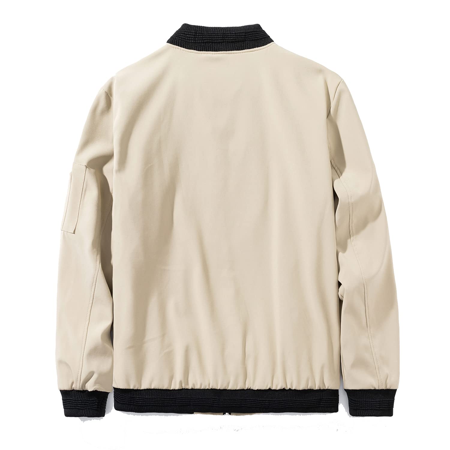 URBANFIND Men's Slim Fit Lightweight Sportswear Jacket Casual Bomber Jacket US XL Khaki K