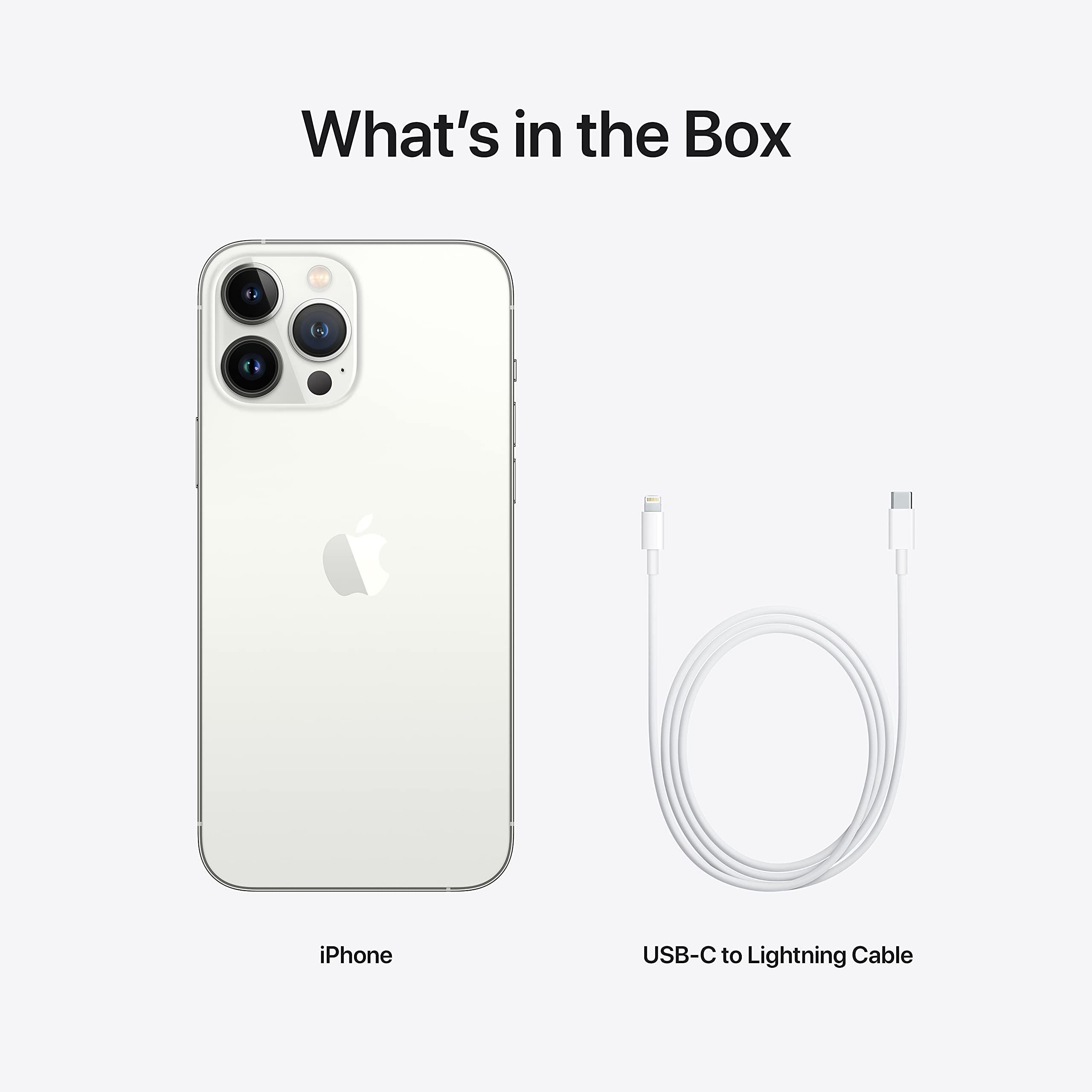Apple iPhone 13 Pro Max (512GB, Silver) [Locked] + Carrier Subscription