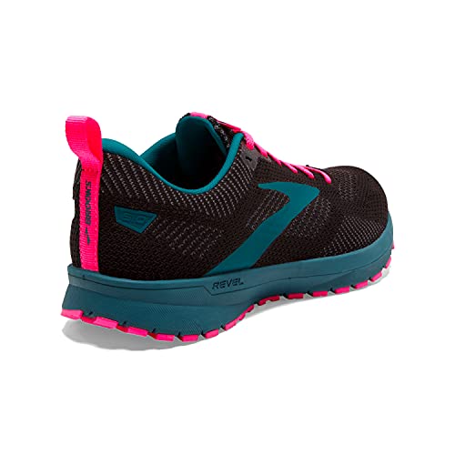 Brooks Women's Revel 5 Neutral Running Shoe - Black/Blue/Pink - 10