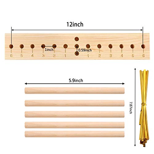 Ahn'Qiraj Bow Maker Bow Maker for Ribbon, Wooden Wreath Bow Maker Tools for Creating Gift Bows, Wreath Ribbons, Bows Trims Decorations Day Bows and Wedding Party Decoration (with Instructions)