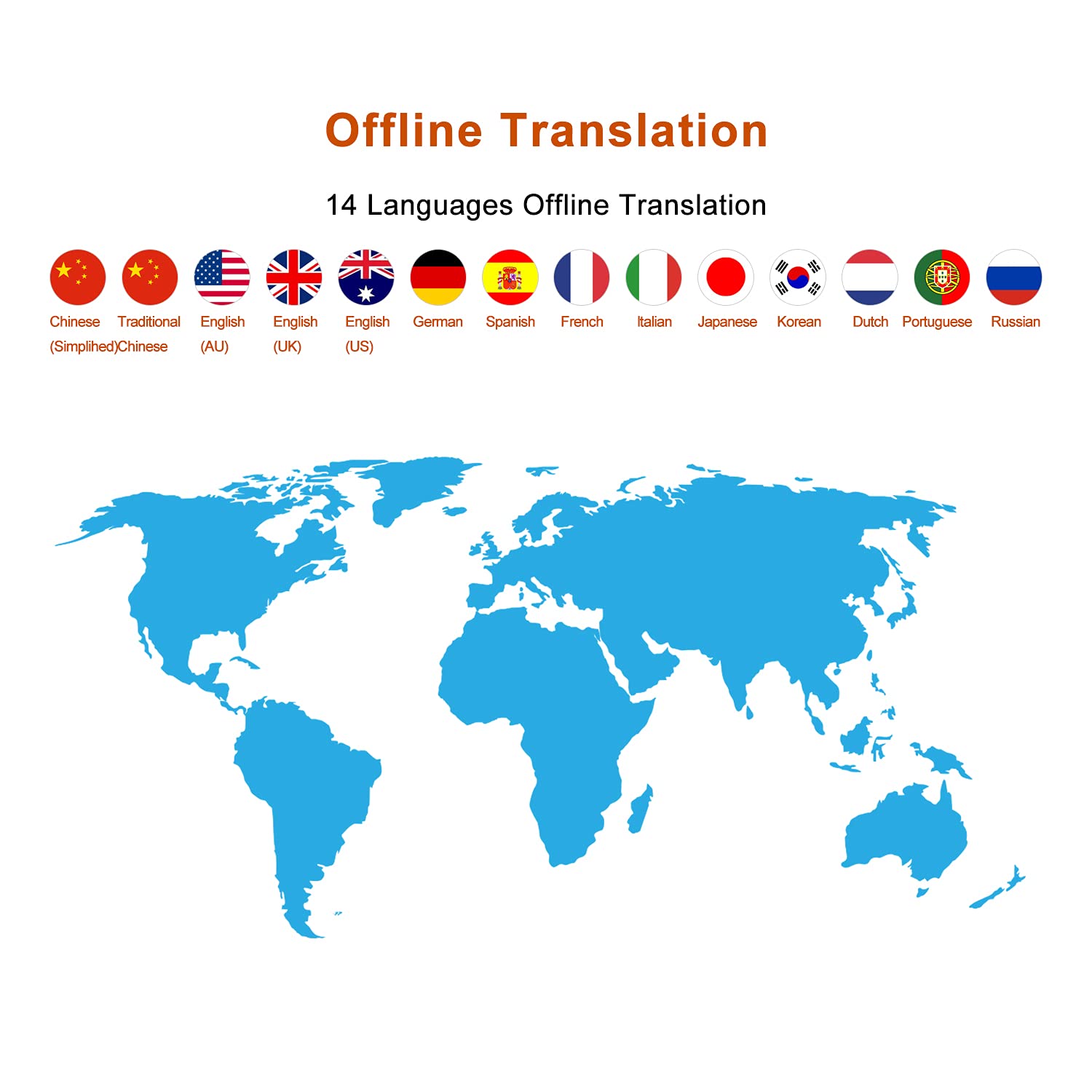 Language Translator Device,138 Languages Two Way Online Real-Time Translation,Support Offline Hotspot WiFi Connection, Voice & Text & Photo Smart Translations for Learning Travelling Business