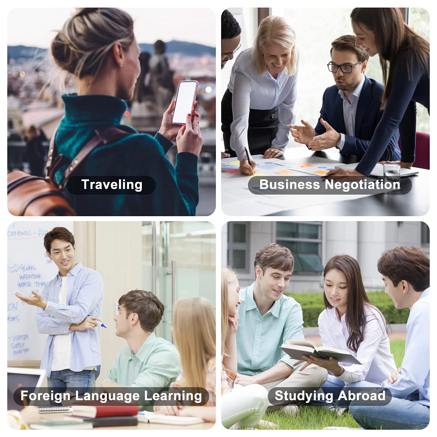 Language Translator Device,138 Languages Two Way Online Real-Time Translation,Support Offline Hotspot WiFi Connection, Voice & Text & Photo Smart Translations for Learning Travelling Business