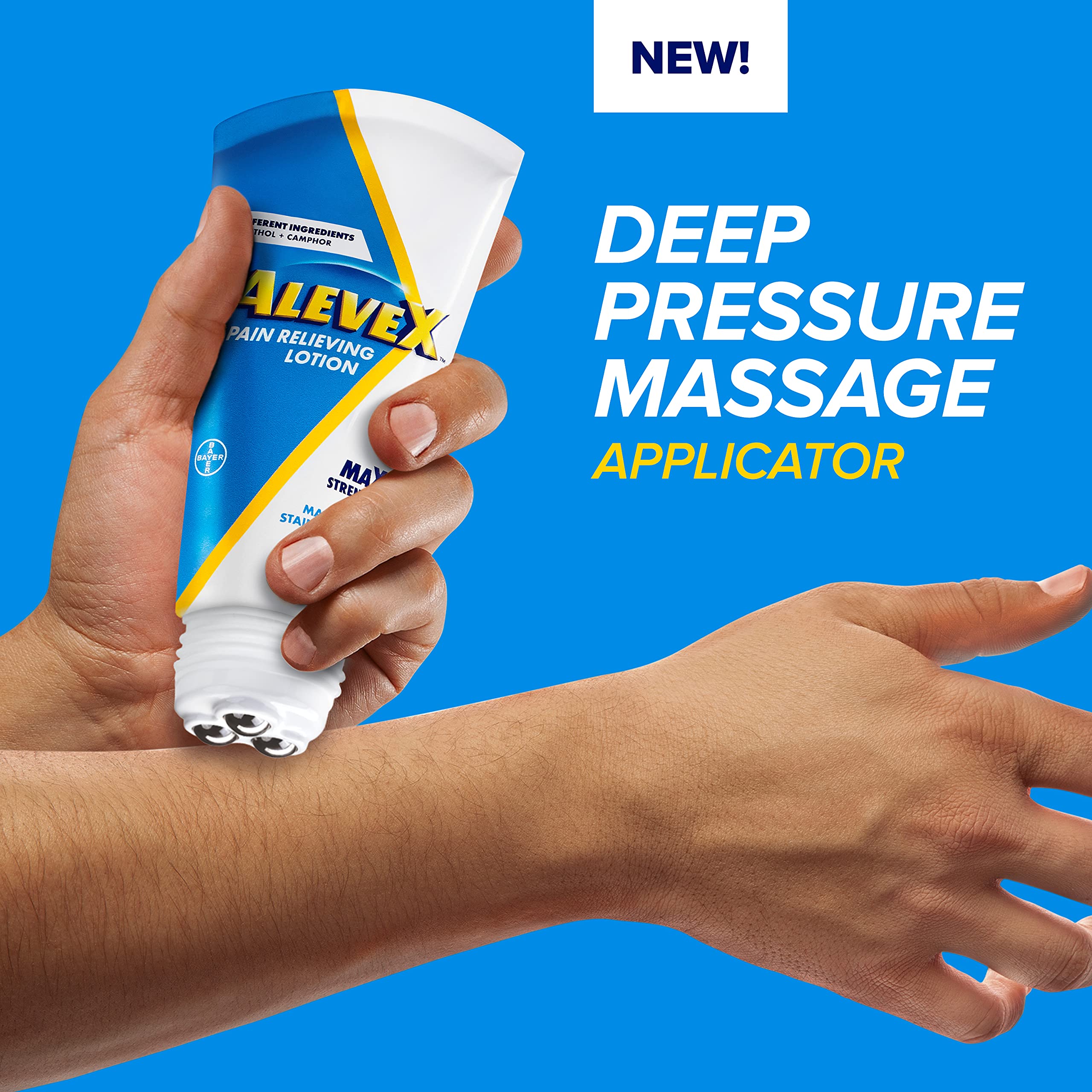 Aleve Pain Relieving Lotion with Rollerball 2.5 oz (Pack of 3)