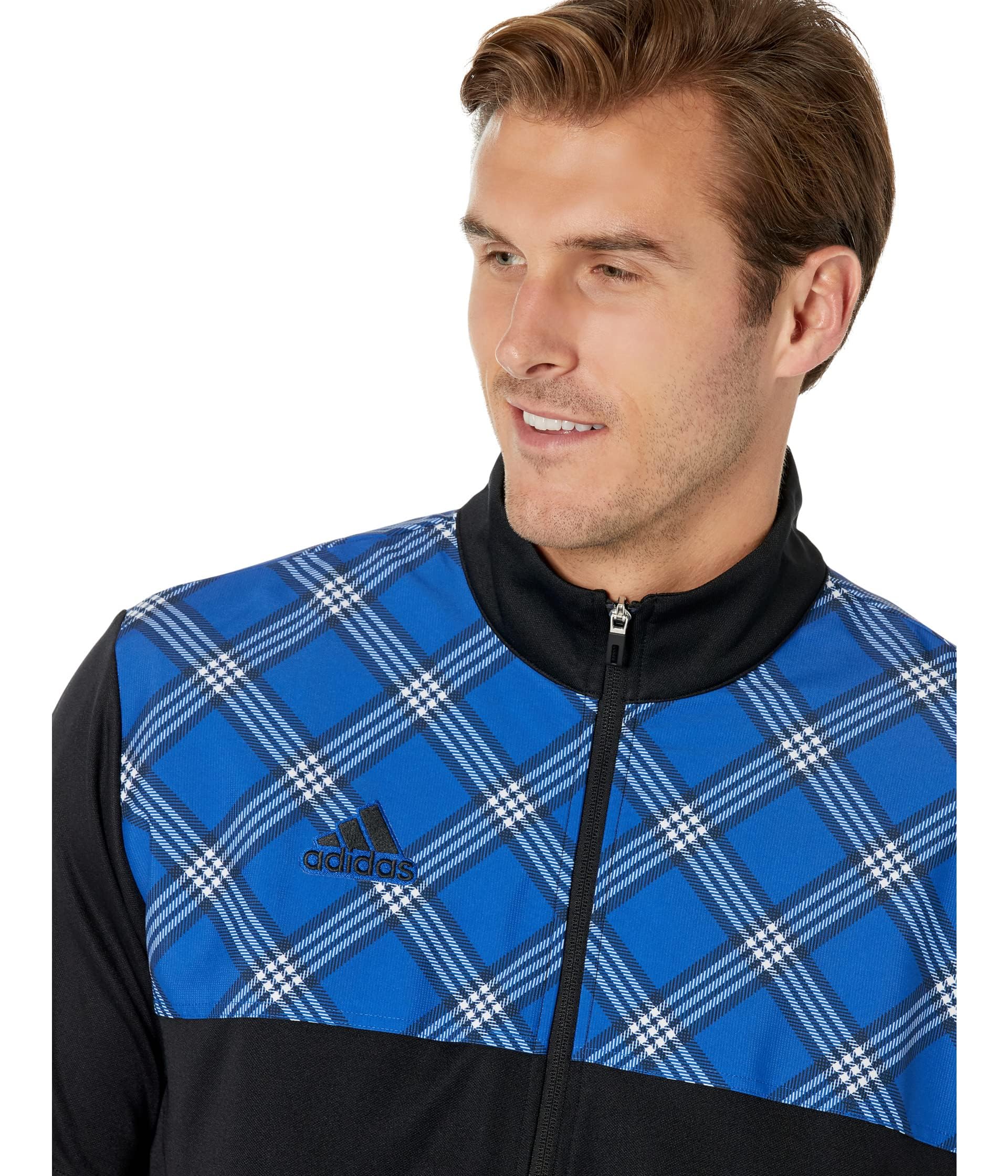 adidas Men's Standard Tiro Track Jacket, Black/Team Royal Blue, Small