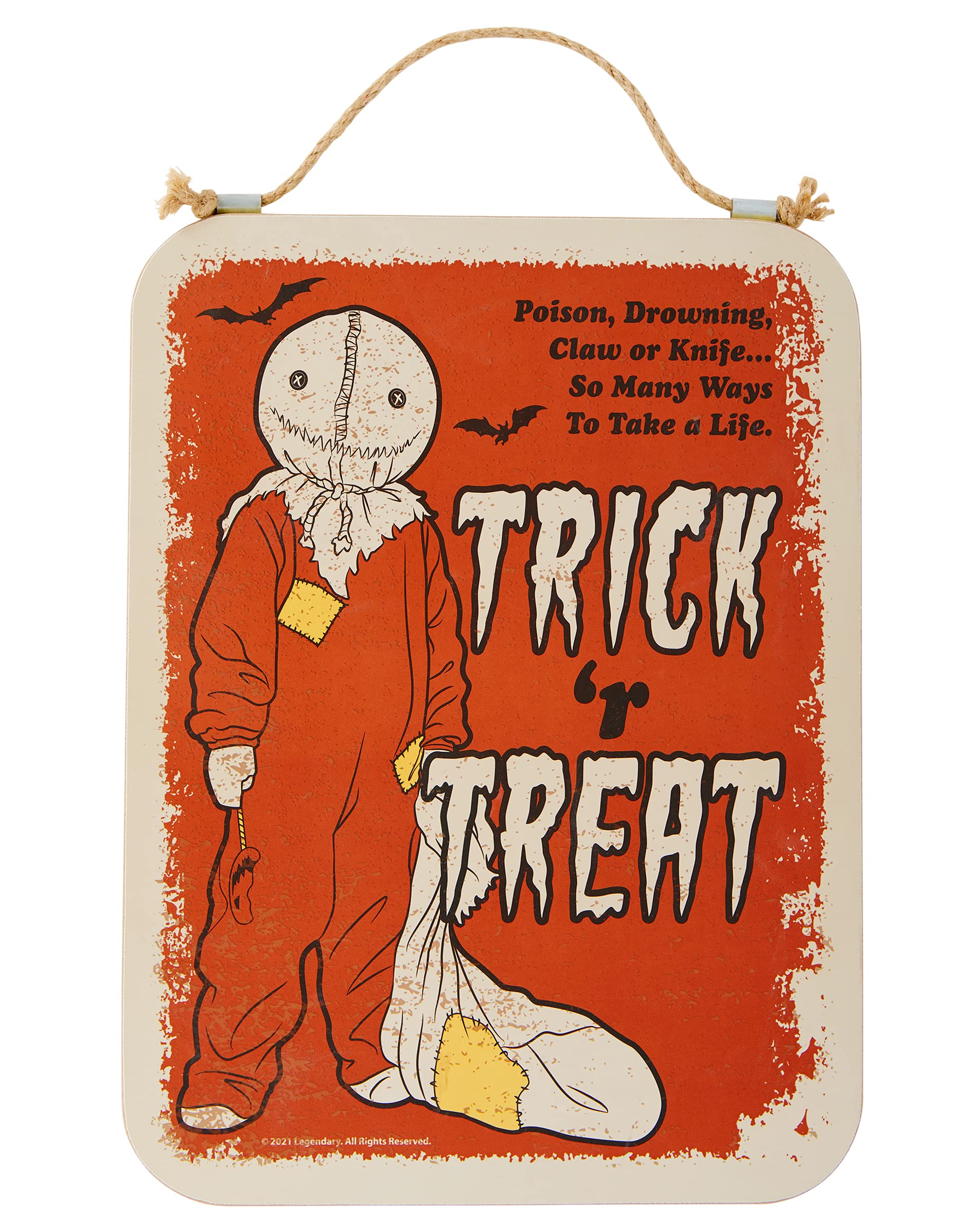 Spirit Halloween Take a Life Sam Trick 'r Treat Sign