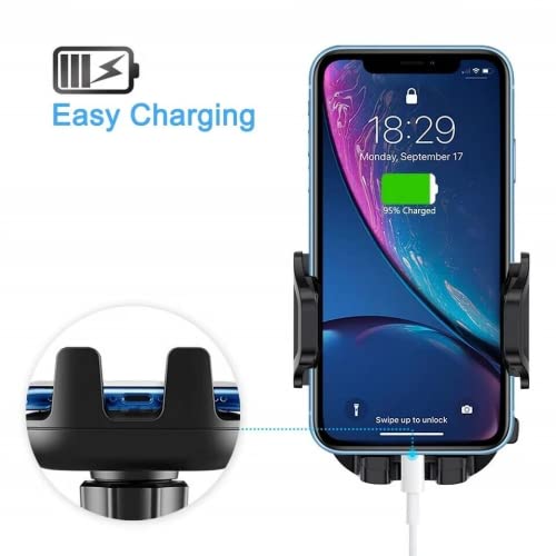 UrbanX Mobile Phone Car Holder Mount Windshield/Air Vent/Dashboard Cell Phone Holder for Car 360 Degree Rotation Universal Suction Mount Stand Compatible with Oppo Reno2
