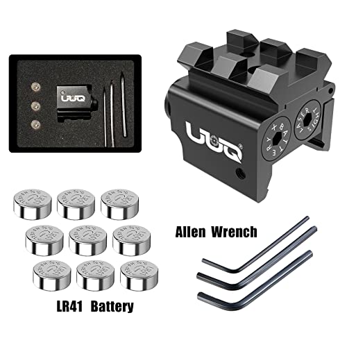 UUQ Mini Airsoft Gun Laser Sight Red Dot Beam for Compact Pistol with Weaver or Picatinny Rail|Rifle Handgun|Tactical Sights Airsoft|Scope Hand Gun Rifles|Laser Pointer Pistol|Air Soft Optic