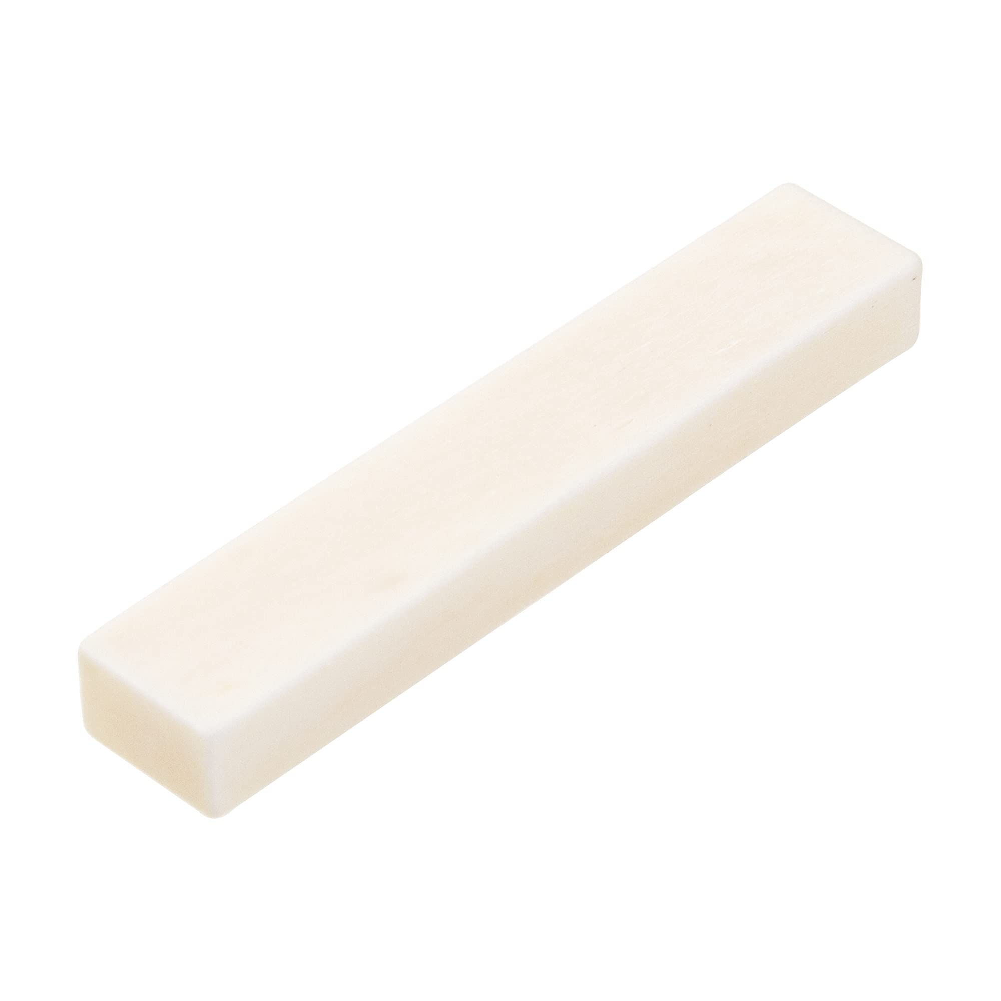 8Pcs Yootones Guitar Nuts Blank Guitar Bone 52x6x10mm Compatible with Electric, Acoustic, Classical, Cigar Guitar, Mandolin, Banjo, Ukulele Part Replacement (White)