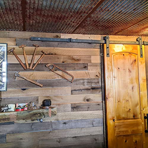 From Plain To Beautiful In Hours 261 Ridged Metal PVC 2' x 4' Lay-in Ceiling Tile (Covers / 400 sq.ft), Old Tin Roof, 50 Piece