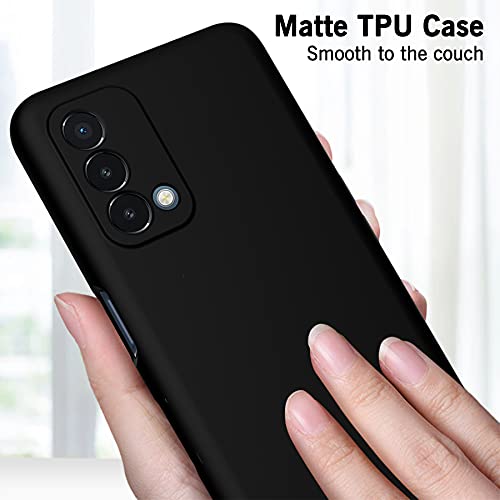 Foluu for OnePlus Nord N200 5G Case, Liquid Silicone Gel Rubber Bumper Case with Soft Microfiber Lining Cushion Slim Hard Shell Shockproof Protective Cover for OnePlus Nord N200 5G 2021 (Black)
