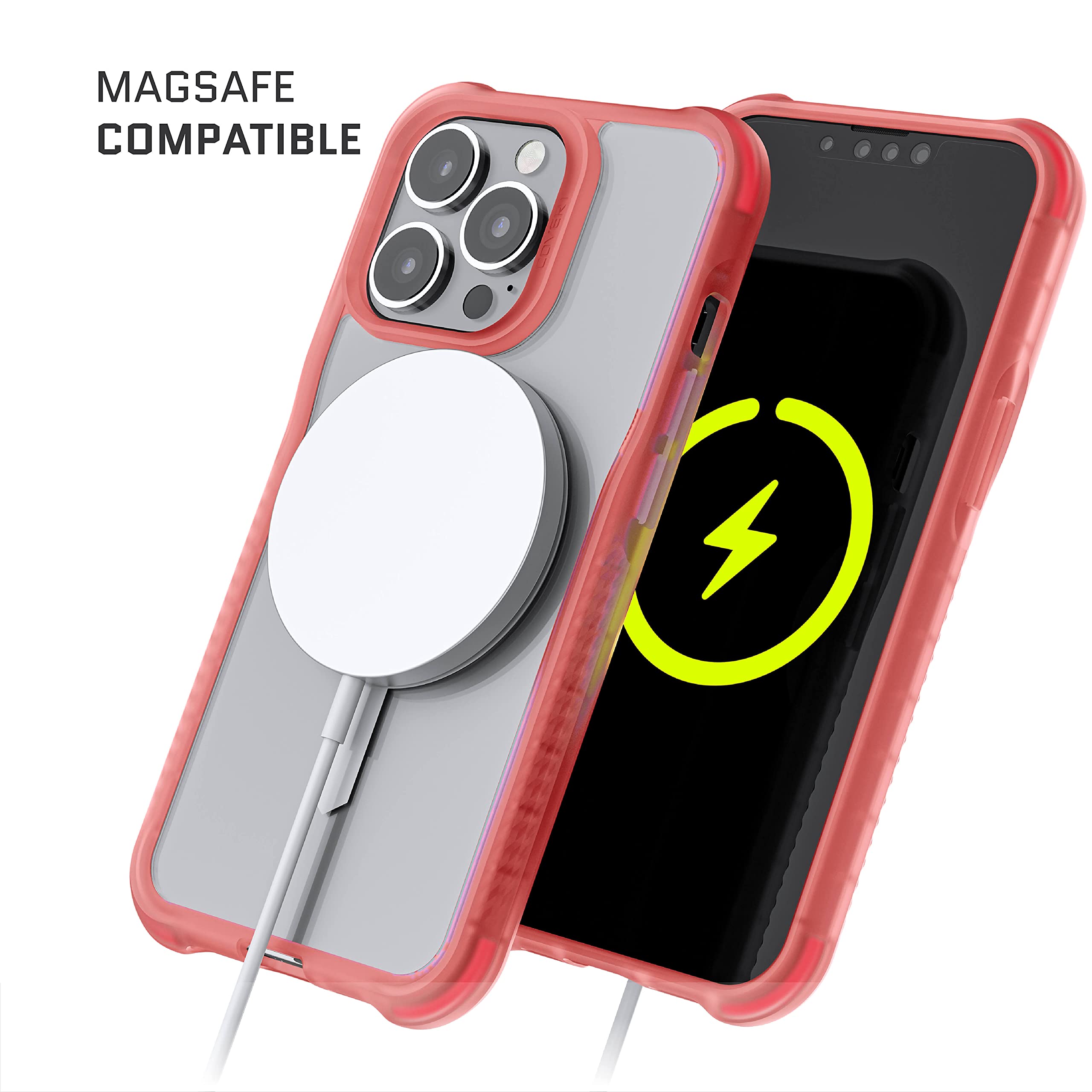 Ghostek Pink MagSafe iPhone 13 Pro Max Case - Anti-Yellow, Slim Fit, Protective Cover for Women (6.7 Inch)