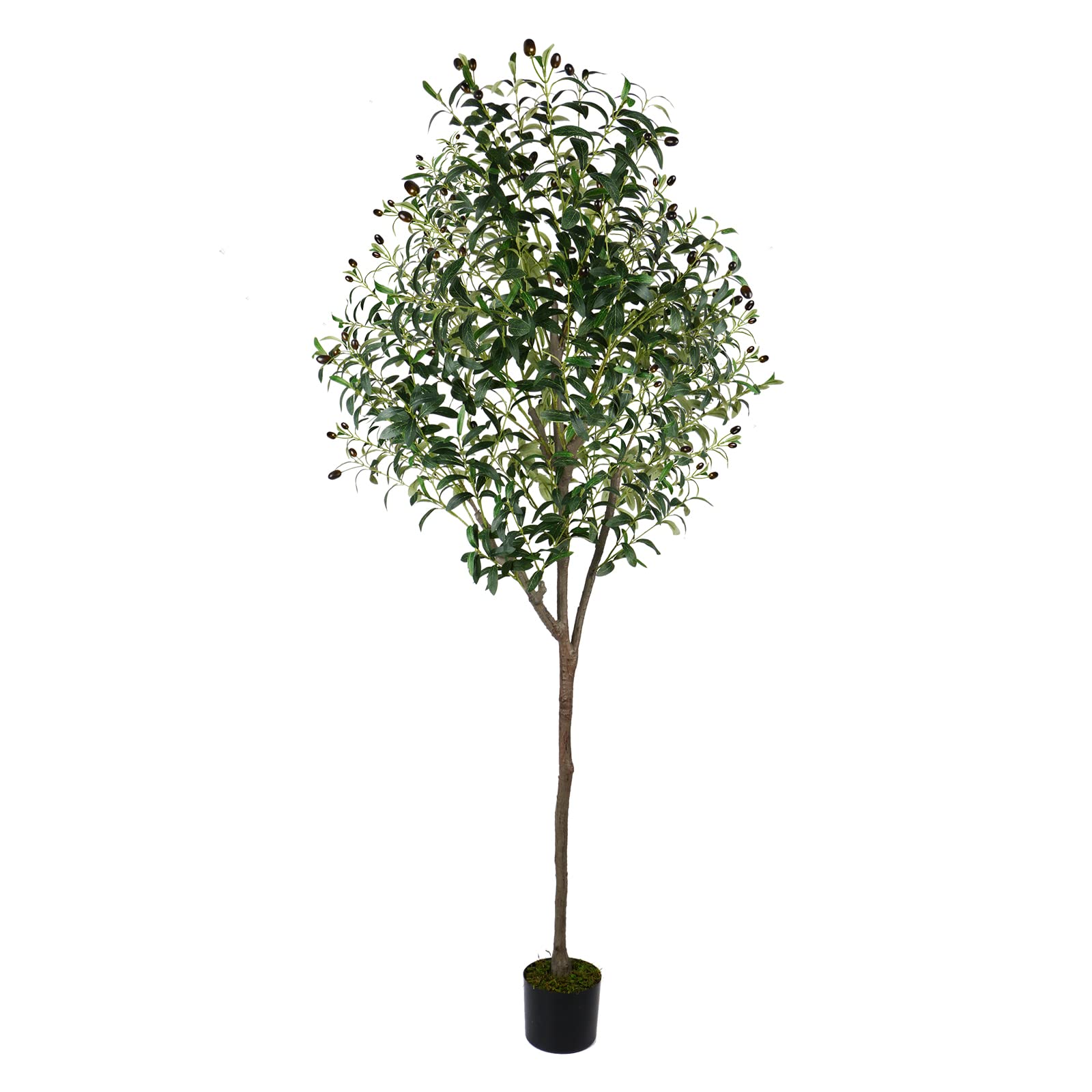 HaiSpring Artificial Olive Tree 6ft (71'') Fake Silk Perfect and Realistic Tall Artificial Plants, Suitable for Modern Living Rooms House Office Outdoor Garden & Housewarming Party Decor, 1080 Leaves