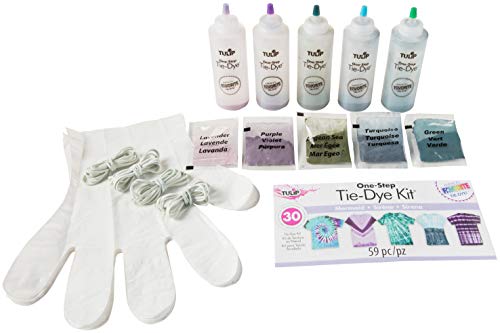 TULIP Fabric Dye 37934 Fdy Lg Mermaid 5-Color 4Oz Kit, Detailed