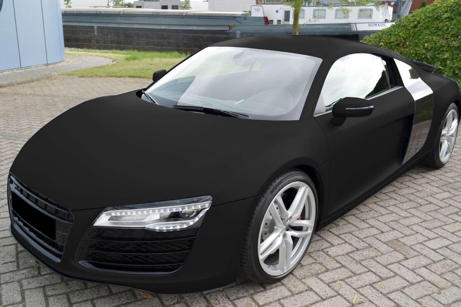 2pcs 4"x8" (10cmx20cm) Sample Ultra Matte Flat Black Vinyl Wrap Auto Car Sticker Decal Film Sheet Bubble Free Air Release Technology