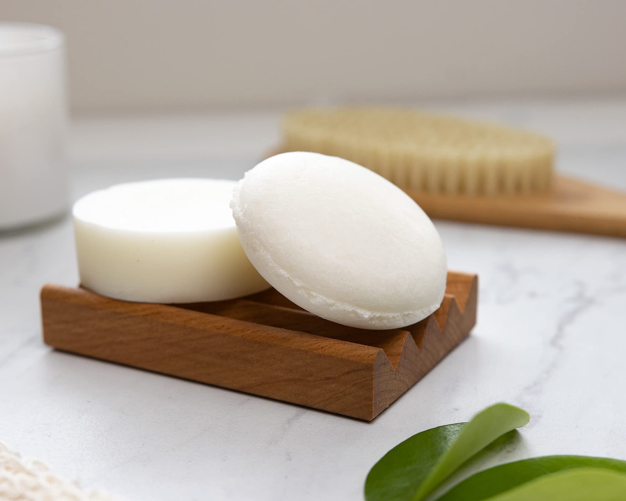 NATURL Soothe Shampoo and Conditioner Bar Set with Peppermint, Lime, and Tea Tree Oil for Dry Scalp, Dandruff Relief, Vegan, Cruelty Free, Zero Waste, Made in USA