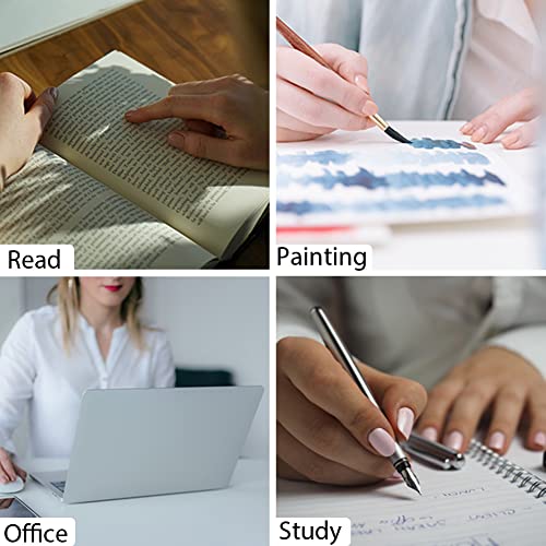 Small Desk Lamps for Home Office with USB Charging Port Pen Holder Battery Display, 3 Modes Reading Desk Light College Dorm Room Essentials for Guys Girls, Kids Student Study Rechargeable Table Lamp