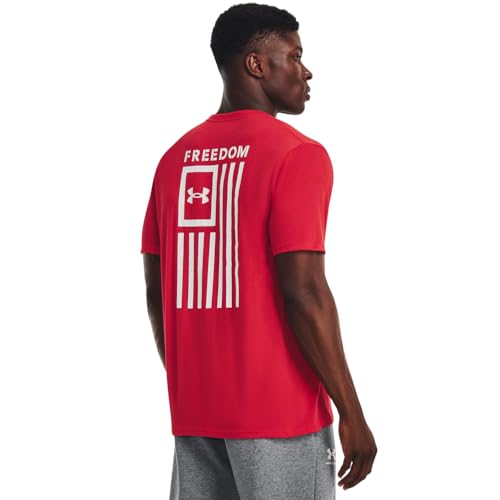 Under Armour Men's New Freedom Flag T-Shirt, (600) Red / / White, X-Large